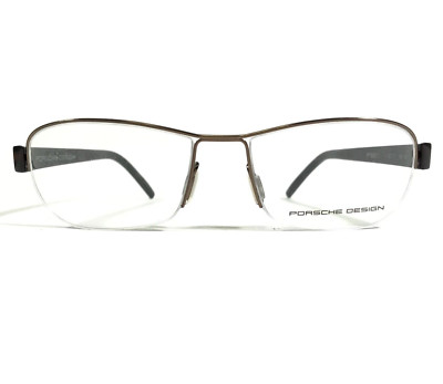 Porsche Design Eyeglasses Frames P8211 A Brown Rectangular Half Rim 52 ...