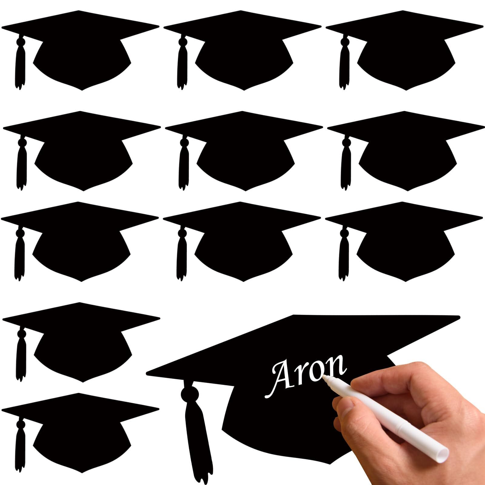 200 Pcs Grad Caps Cutouts 3.74" Paper Graduation Cap Shapes Die Cut ...