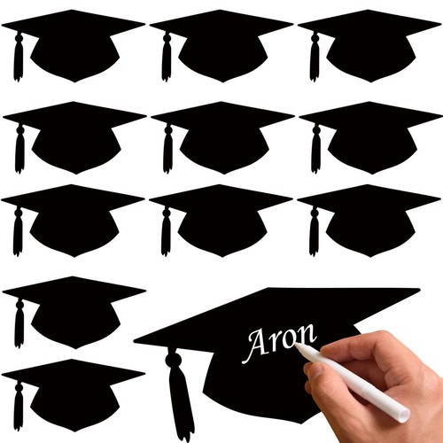 200 Pcs Grad Caps Cutouts 3.74" Paper Graduation Cap Shapes Die Cut ...