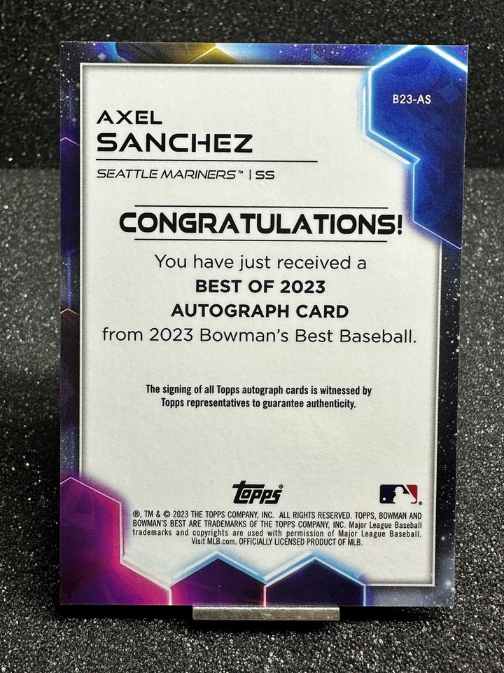2023 Bowman’s Best Autographs AXEL SANCHEZ Auto #B23-AS | eBay