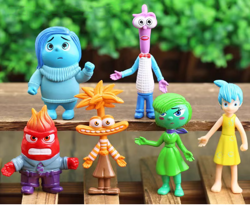 6 Styles Disney Inside Out 2 Anxiety Anger PVC Action Figures Toys ...