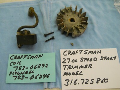 TroyBilt TB22 Coil and Flywheel Set, 753-06892 + 753-06246, Hot Spark ...