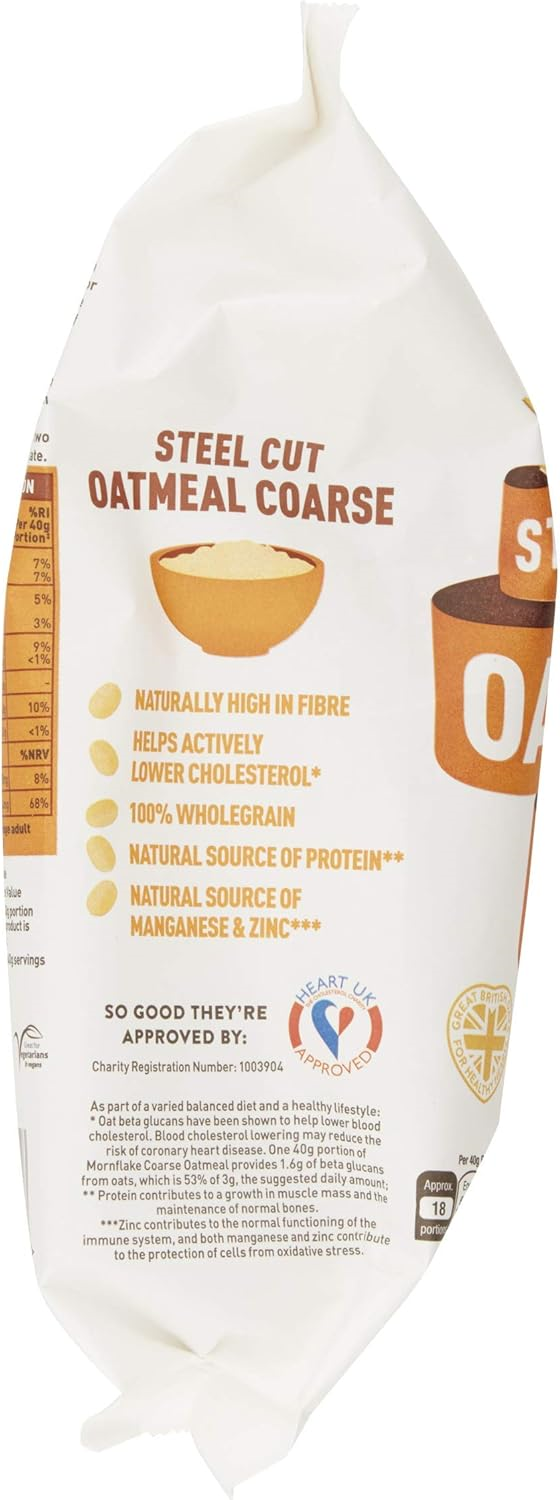 Mornflake Mighty Oats Steel Cut Coarse Oatmeal, 750 g Pack of 6 | eBay