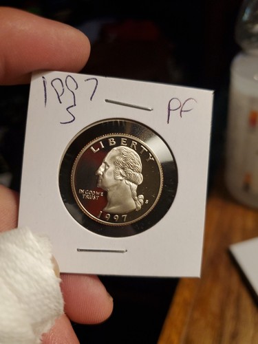 1997 S Proof Washington Quarter- From a Proof Set Free Shipping | eBay