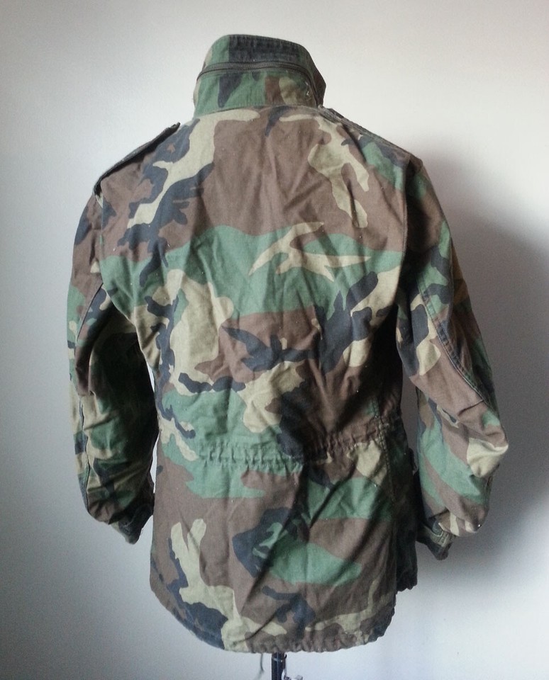 M65 Field Jacket Men Size Medium-Regular Woodland Camo U.S. Army | eBay