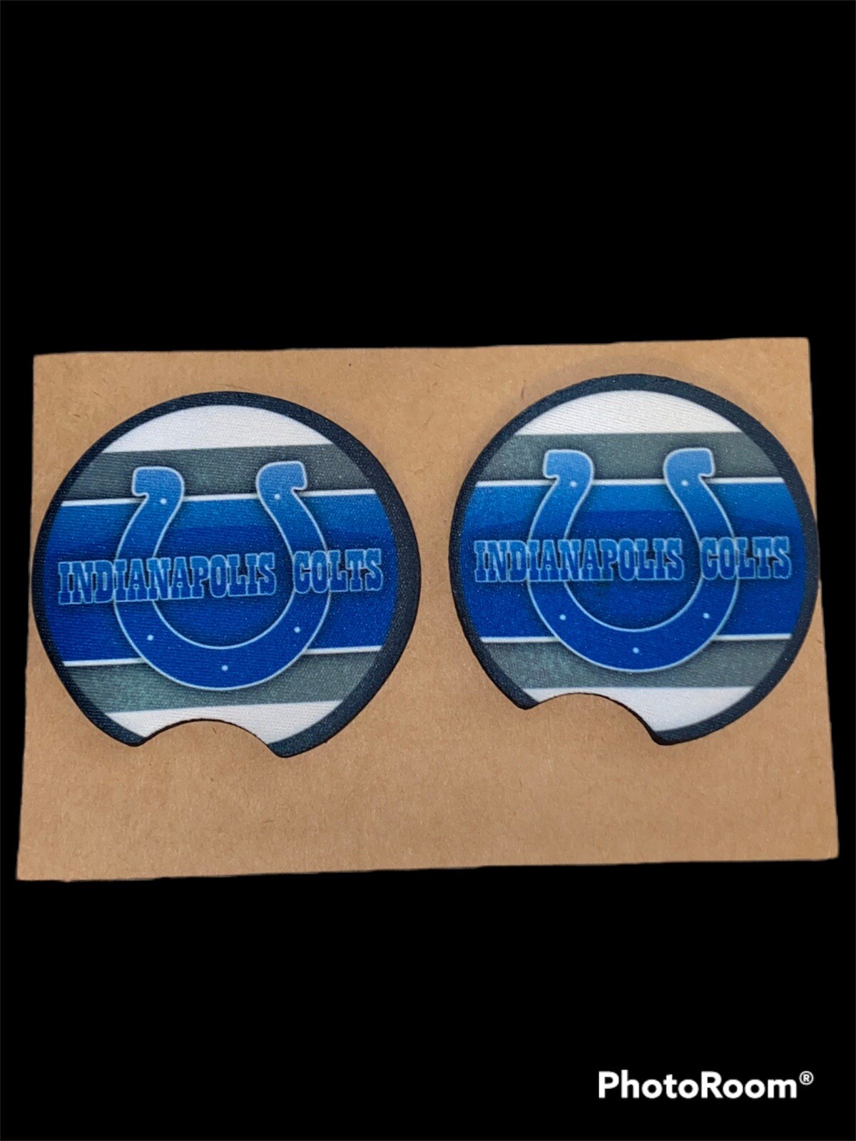 Indianapolis Colts Car Coaster Set Football Horseshoe | eBay