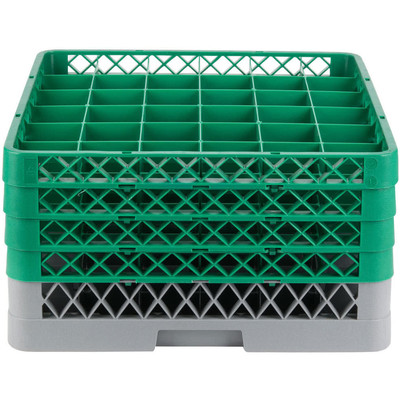 Commercial Dishwasher Machine 36 Cup Glass Tray Rack 4 Extenders ...