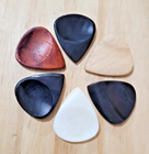 Set of 6 Rare Unique Horn & Wooden Guitar Picks Plectrums Perfect ...