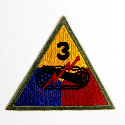 WW2 US THIRD ARMORED DIVISION 3RD SHOULDER PATCH SLEEVE INSIGNIA SPEARHEAD SSI | eBay