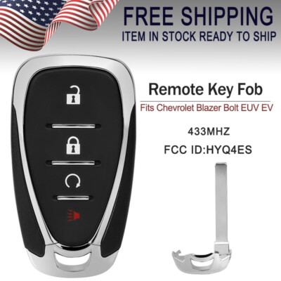 NEW FOR 2022 2023 CHEVROLET BOLT 4 BUTTON REMOTE START KEY FOB 13535665 ...