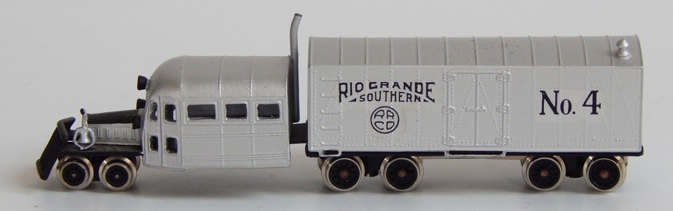 N-Scale (Nn3) BRASS Lok 14/Aspen Model DRG GALLOPING GOOSE, excellent ...