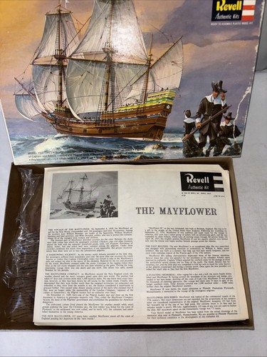 Vintage 1966 Revell Mayflower Scale Model Kit | eBay