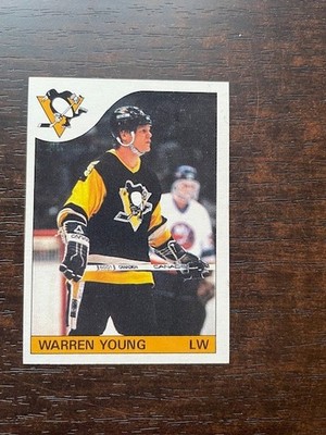 1985-86 Topps hockey #152 Warren Young RC - Pittsburgh Penguins NRMT | eBay