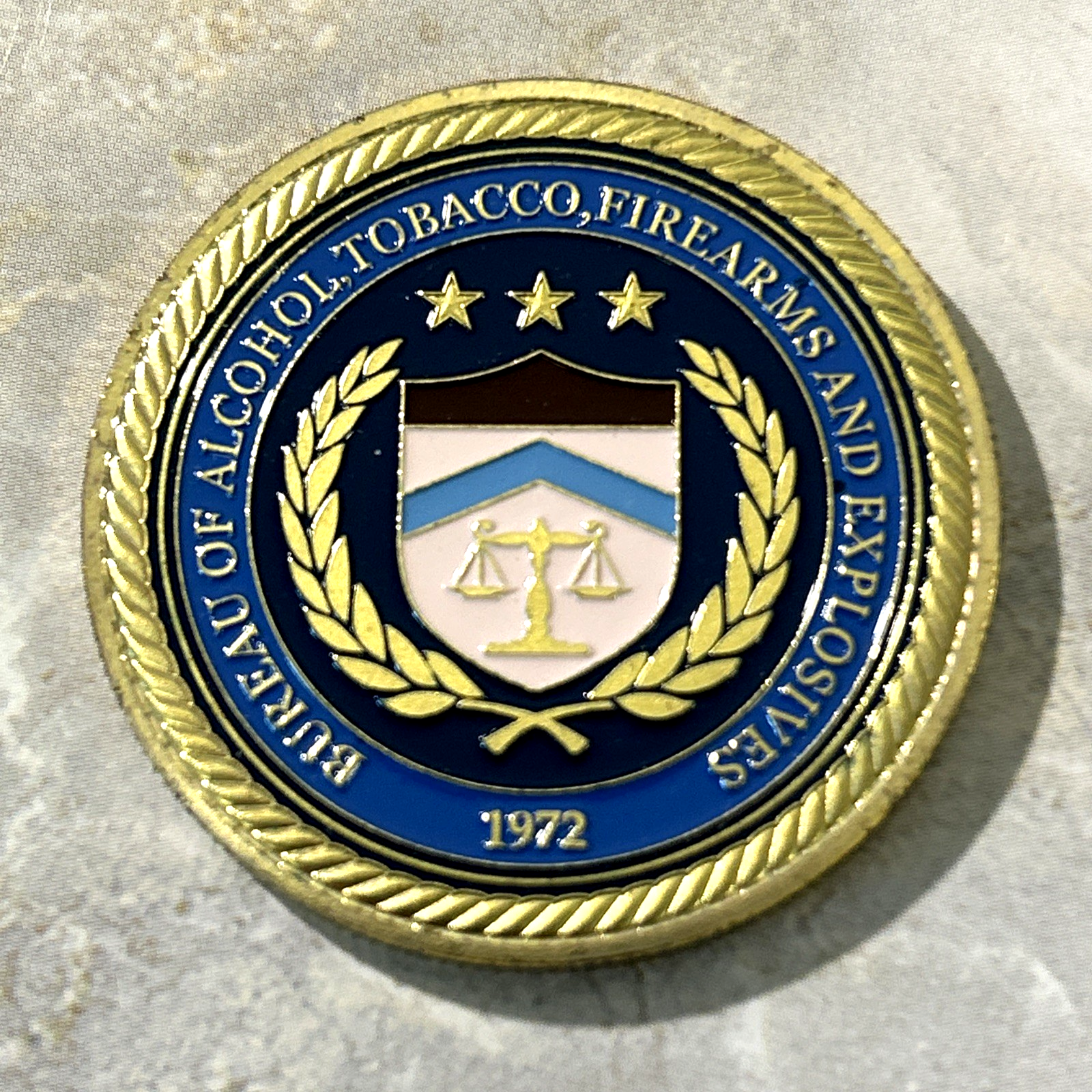 ATF Challenge Coin BUREAU OF ALCOHOL TOBACCO FIREARMS & EXPLOSIVES | eBay