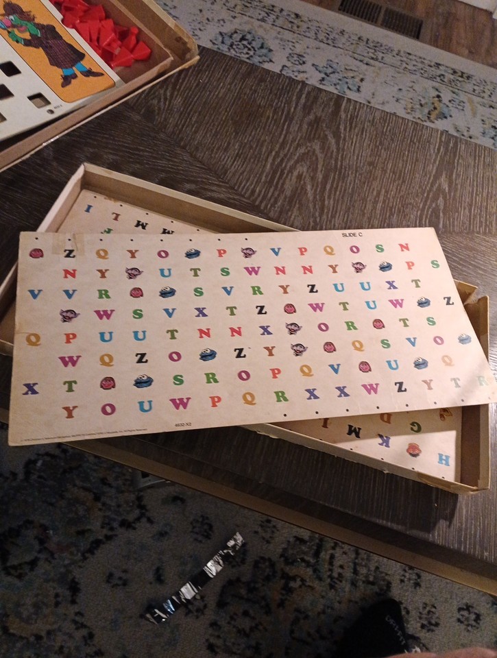 Vintage 1976 Sesame Street Missing Match Ups Board Game Milton Bradley ...
