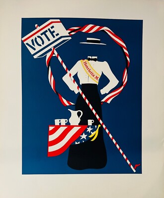 Robert Indiana Henrietta M by Robert Indiana Vote Lithograph on Paper ...
