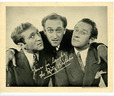 Original 8x10 Photo Comedians The Ritz Brothers Printed Signature | eBay
