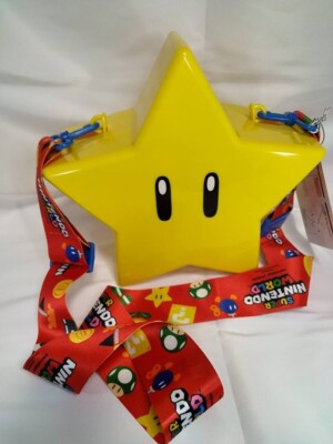 USJ Mario Star Popcorn Bucket Super Nintendo World LED Light 7.8" Japan ...