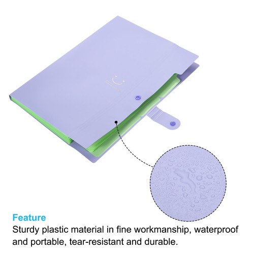 Expanding File Folder, A4 Accordion Envelope Paper Document Pouch ...