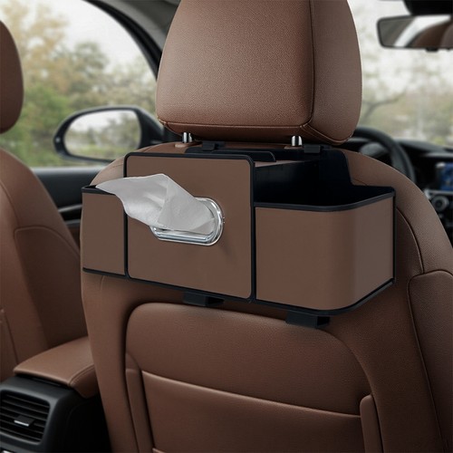 Multifunctional Car Seat Back Storage Box Headrest Rear Organizer & 2 ...
