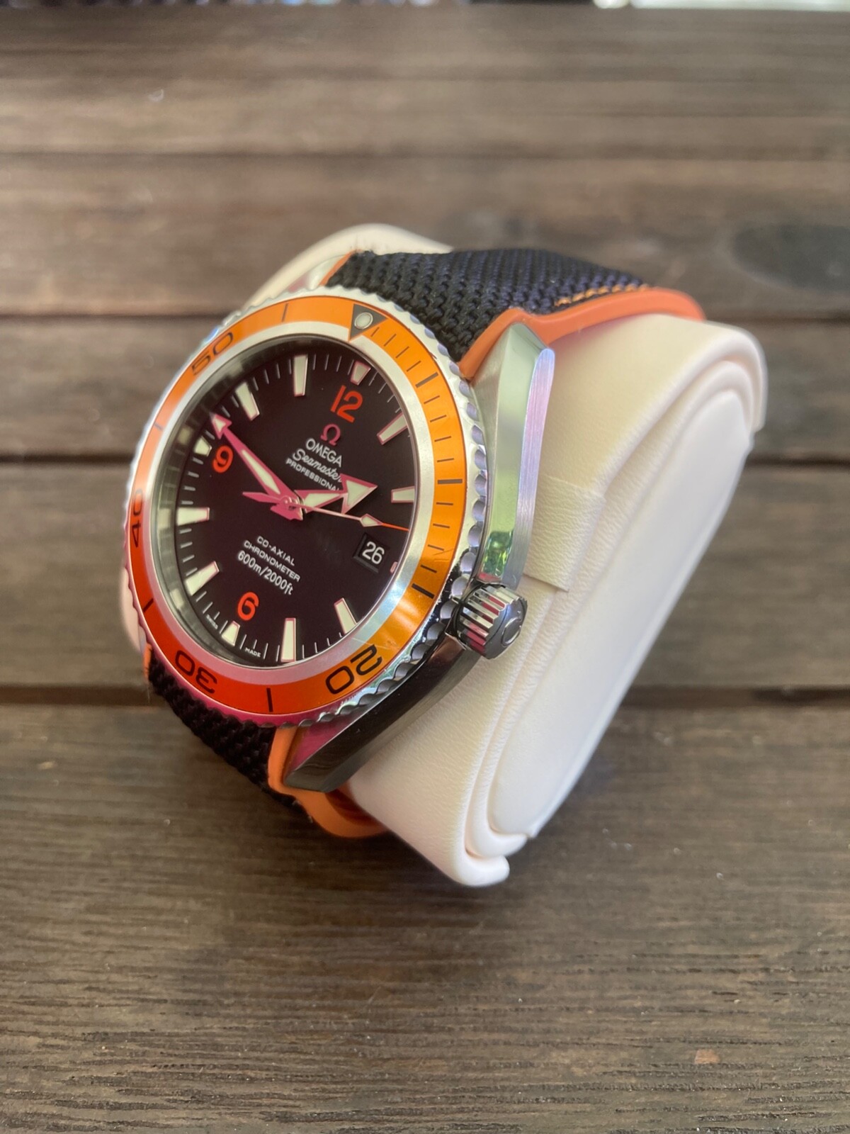 OMEGA Planet Ocean Men's Orange-Black Watch 45.5mm | eBay