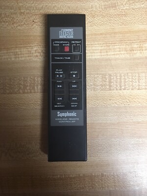 compact disc digital audio SYMPHONIC wireless remote controller Bin2 | eBay