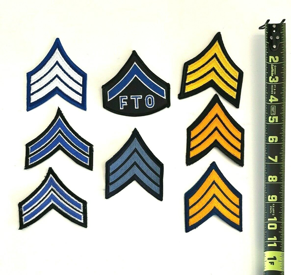 Chevron Police Field Training Officer Law Enforcement Patch - Lot of 8 ...