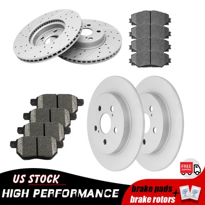 For Scion xB 2008 - 2015 Front Rear Disc Rotors Ceramic Brake Pads Kit ...