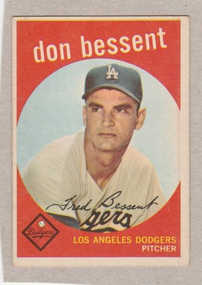 1959 Topps # 71 Don Bessent | eBay
