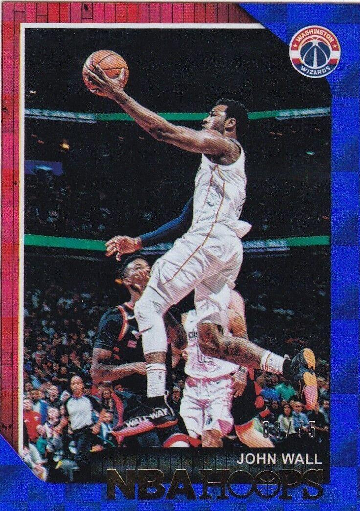 2018-19 Panini NBA Hoops - John Wall #19 Blue Checkerboard /75 for sale ...
