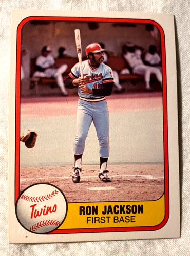1981 FLEER TWINS / RON JACKSON BASEBALL CARD #557 | eBay