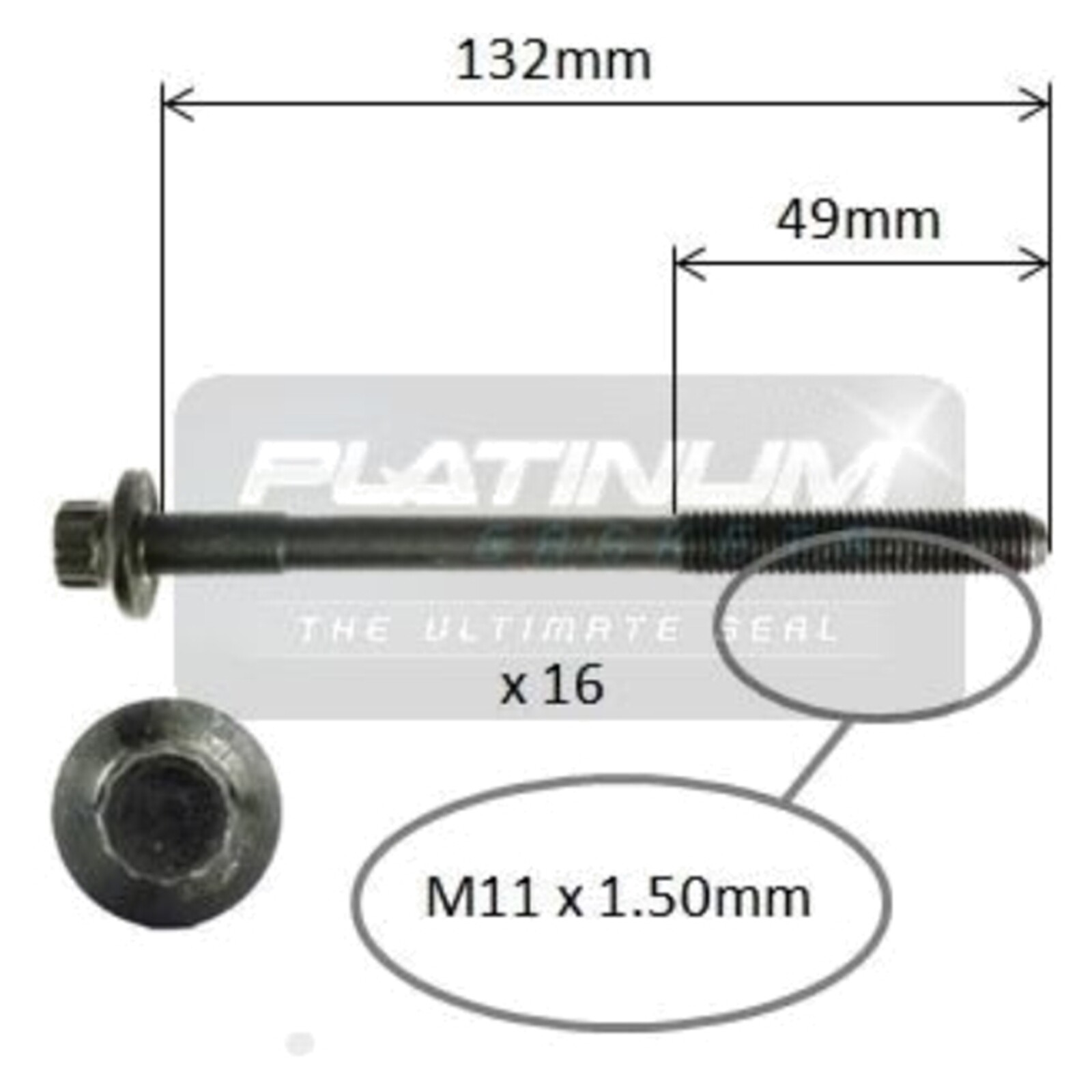 Engine Cylinder Head Bolt Set for Mazda MX6 GE V6 2.5L KL 1991~1997 | eBay