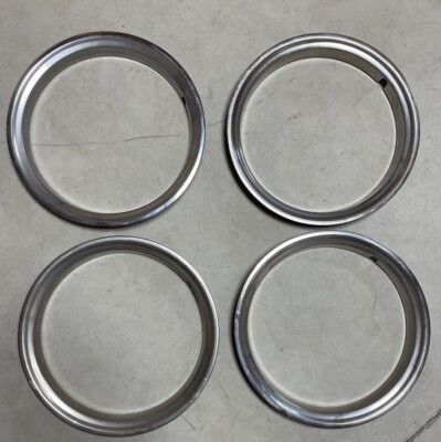 Vintage Chrome Trim / Beauty Rings - Set of Four - 14" | Silver | 14 in ...