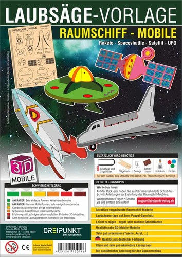 3D Laubsäge-Vorlage Raumschiff-Mobile | Deutsch (2018) | Schulze Media ...