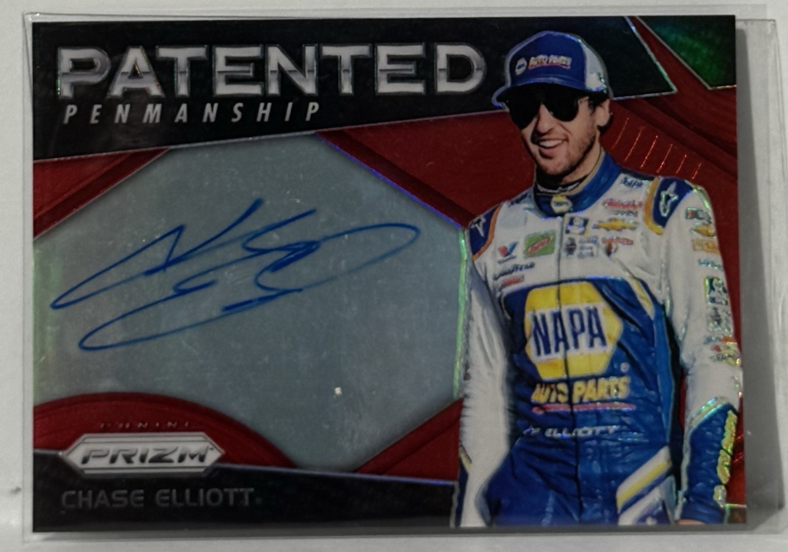 Chase Elliott 2018 Prizm NASCAR #PP-CE Patented Penmanship - Blue /75 ...