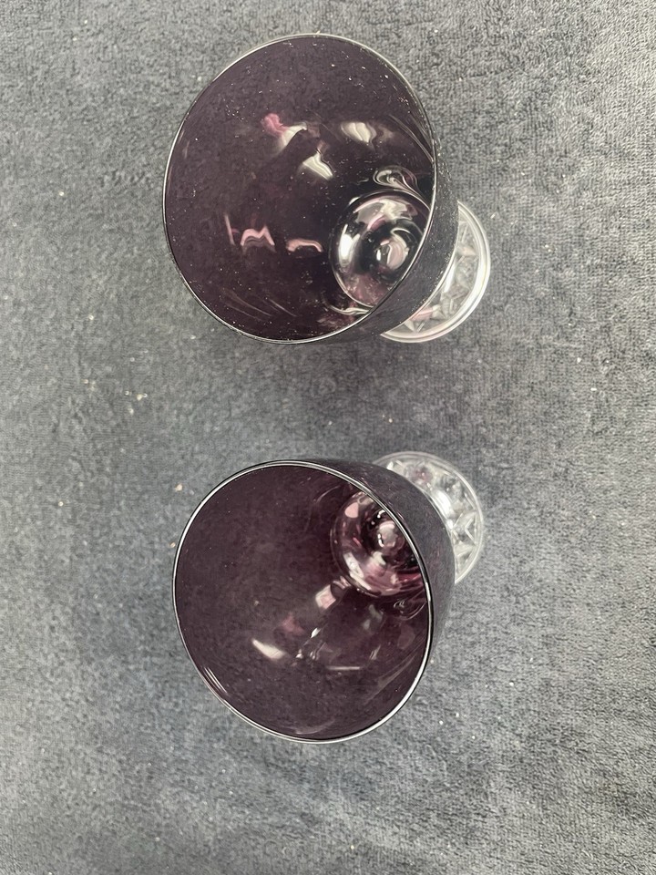 Fostoria American Lady Amethyst Iced Tea Glasses | eBay