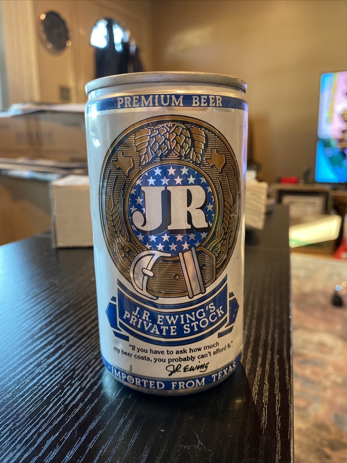 Vintage JR EWING’S Private Stock Premium Beer Empty Can | eBay