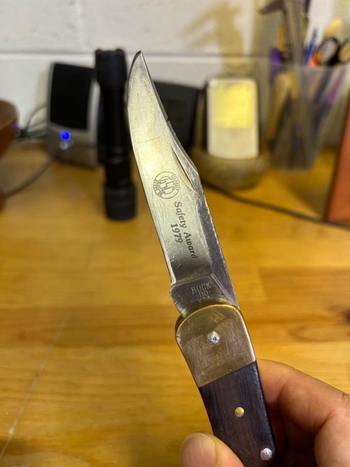 Buck 110 Knife 1979s With Sheath Vintage Pocket | eBay