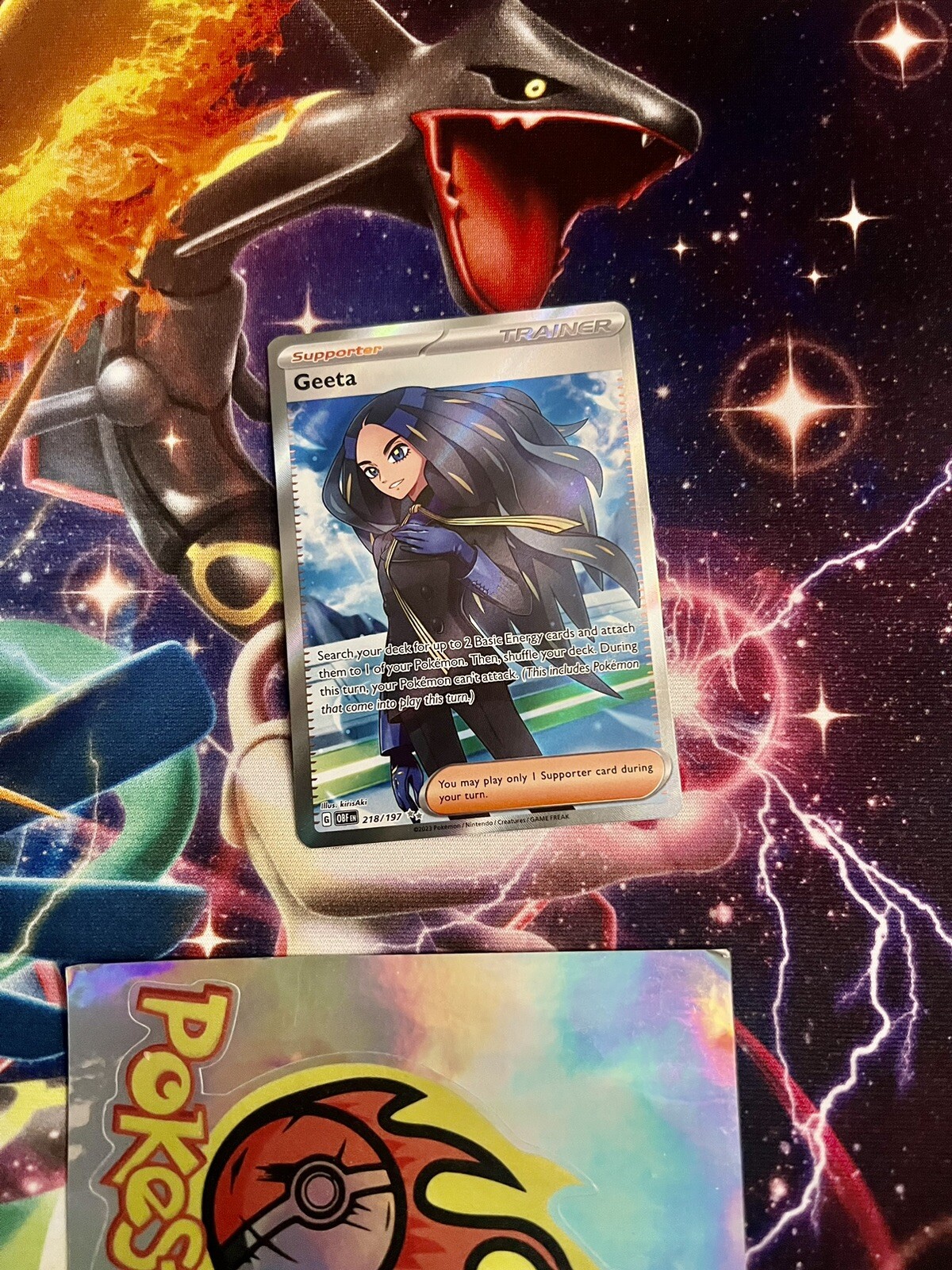 Pokemon Geeta Trainer card Obsidian Flames | eBay