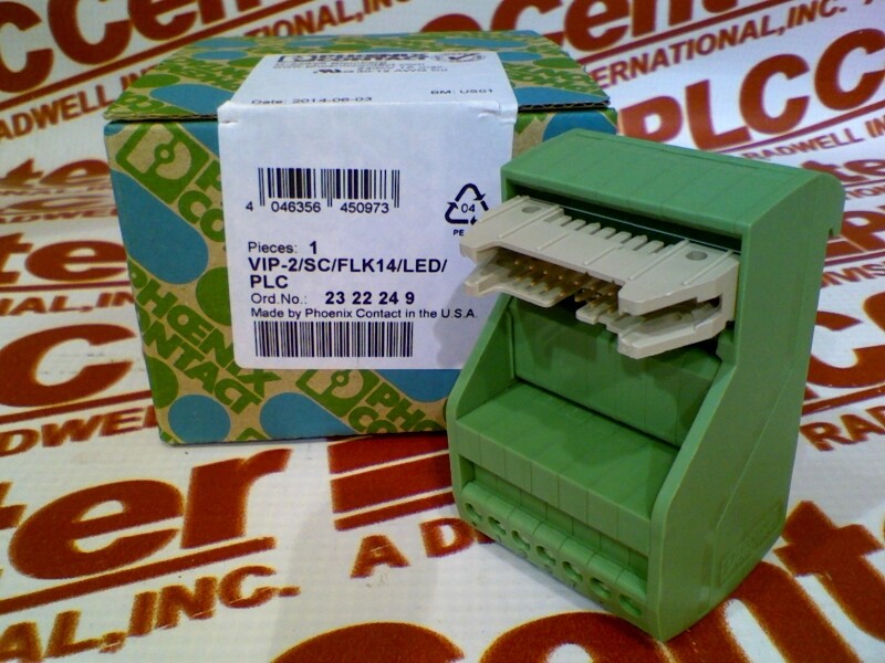PHOENIX CONTACT VIP-2/SC/FLK14/LED/PLC / VIP2SCFLK14LEDPLC (BRAND NEW ...