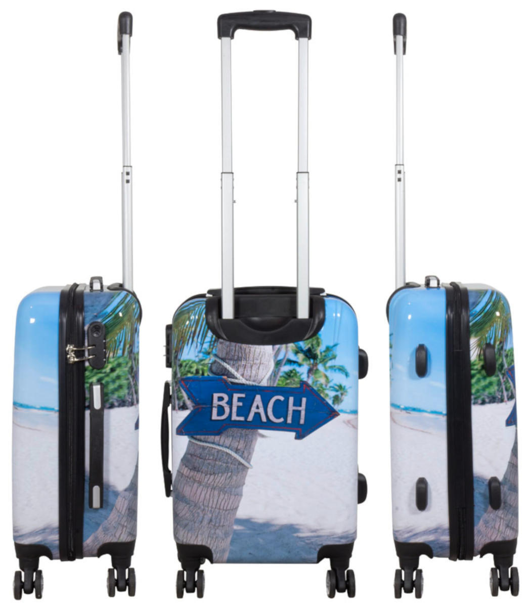 Reise Koffer Reisekoffer Hartschale Trolley Set oder Einzeln - PM Summer Beach | eBay