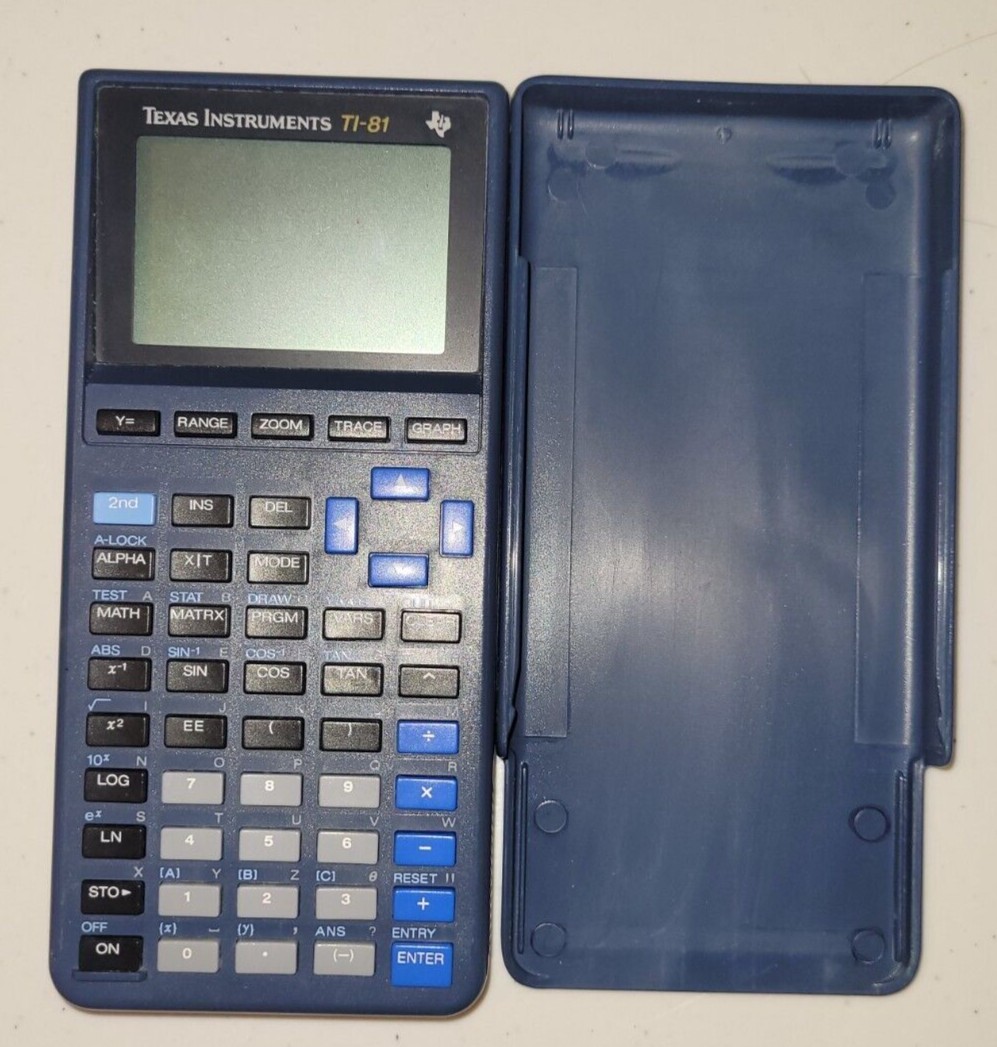Texas Instruments TI-81 Plus Graphing Calculator With Case-Tested | eBay
