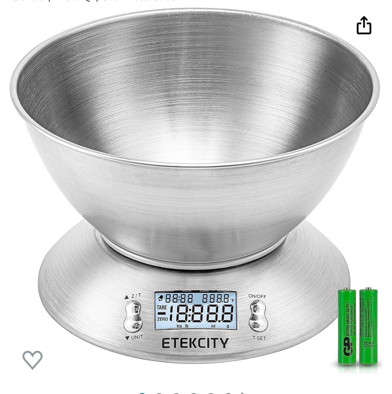 Etekcity digital food kitchen scale Battery Powered - WORKS! | eBay