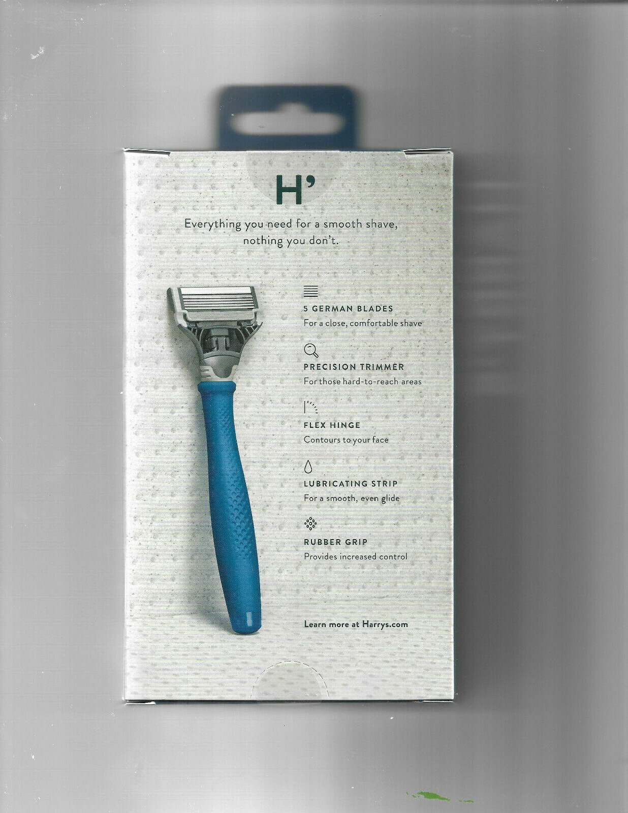 4 HARRY'S Truman Handle Razor Kit Set with 2 5-Blade Cartridges INDIGO ...