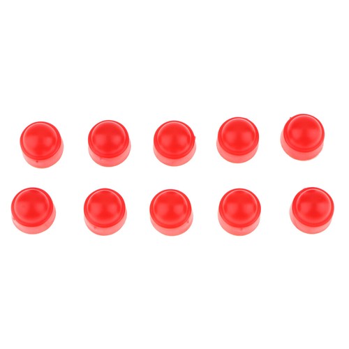 10 Bolt Caps Red Plastic Hex Bolt Case Covers - Against Weathering ...