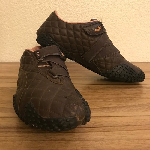 Puma Mostro 342347 03 Quilted Brown Leather Low Sneaker Shoes Size 9.5 ...