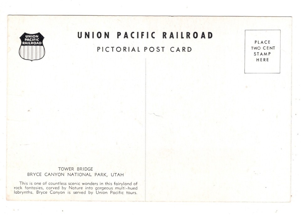 Tower Bridge Bryce Canyon National Park Utah Utah Postcard UT | eBay UK