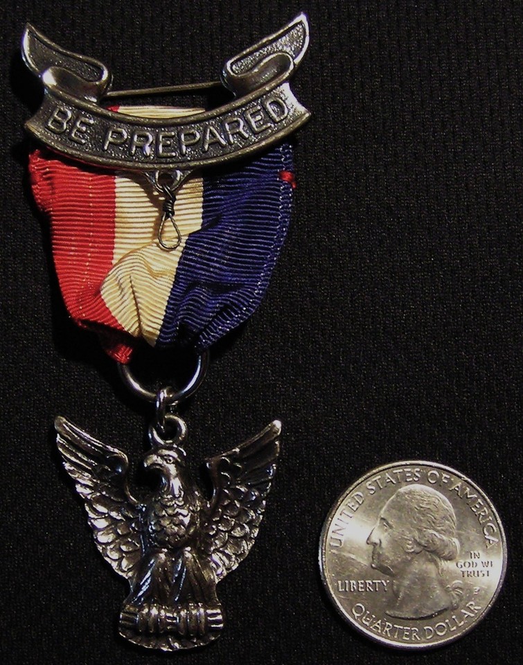 VTG BSA BOY SCOUT ROBBINS TYPE 4 STERLING SILVER EAGLE SCOUT MEDAL BADGE 1955-69 | eBay