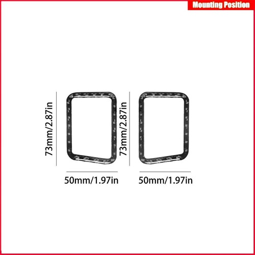 2Pcs Rear Door Audio Speaker Cover Carbon Fiber Sticker For BMW M5 E39 ...