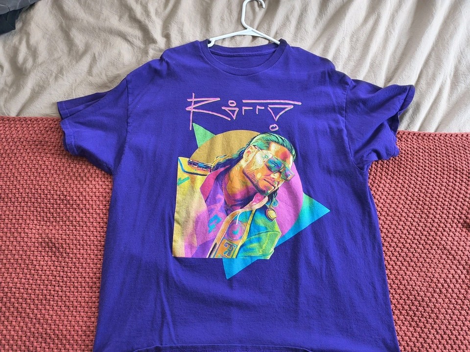Neff Riff Raff Neon Icon Purple Men’s T-Shirt Size XL Looserville Tour ...